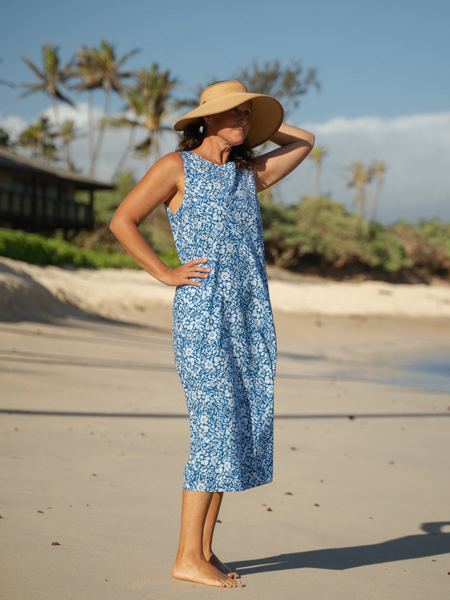 Dappled Ocean | Sun Dress Long – RipSkirt Hawaii