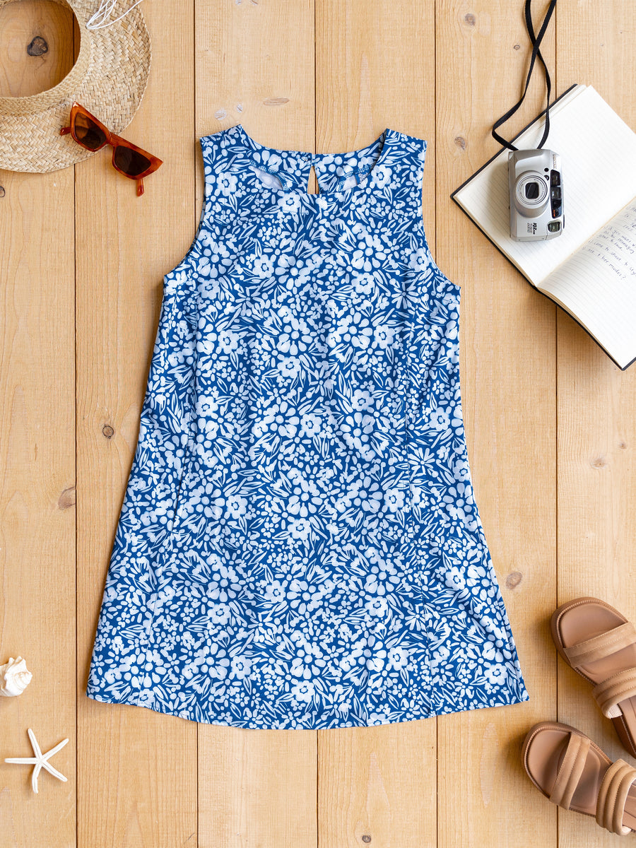 Dappled Ocean | Sun Dress Short – RipSkirt Hawaii