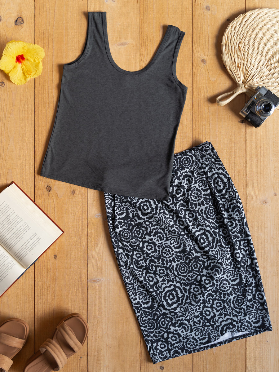 Graphite | Fitted Tank – RipSkirt Hawaii